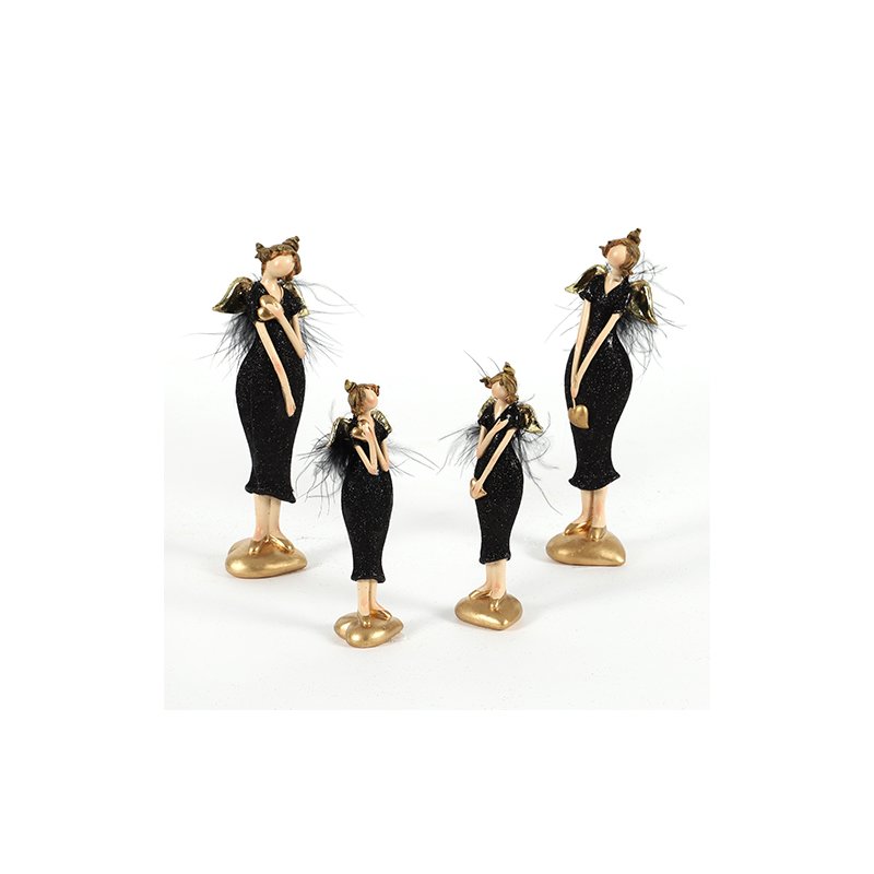 Poly Engel Carolin stehend auf Herz 2Modelle sortiert