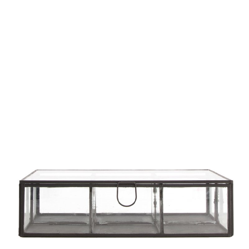 Box Metall mit Glas